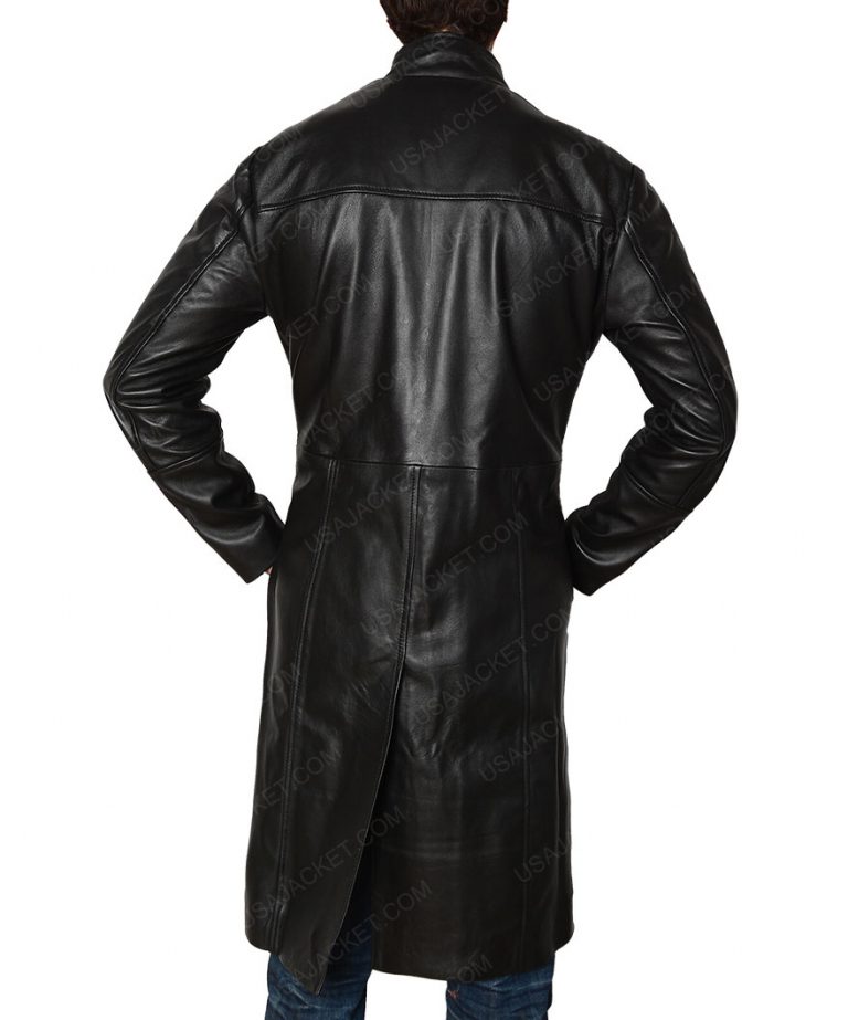 The Matrix Neo (Keanu Reeves) Black Trench Coat – Mk Jackets