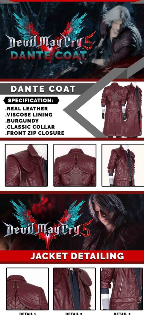 DMC 5 Dante Coat Devil May Cry 5 Coat – Mk Jackets