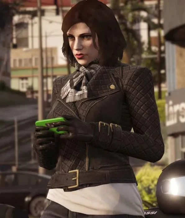 GTA 6 Female Protagonist Biker Leather Jacket | MK Jackets
